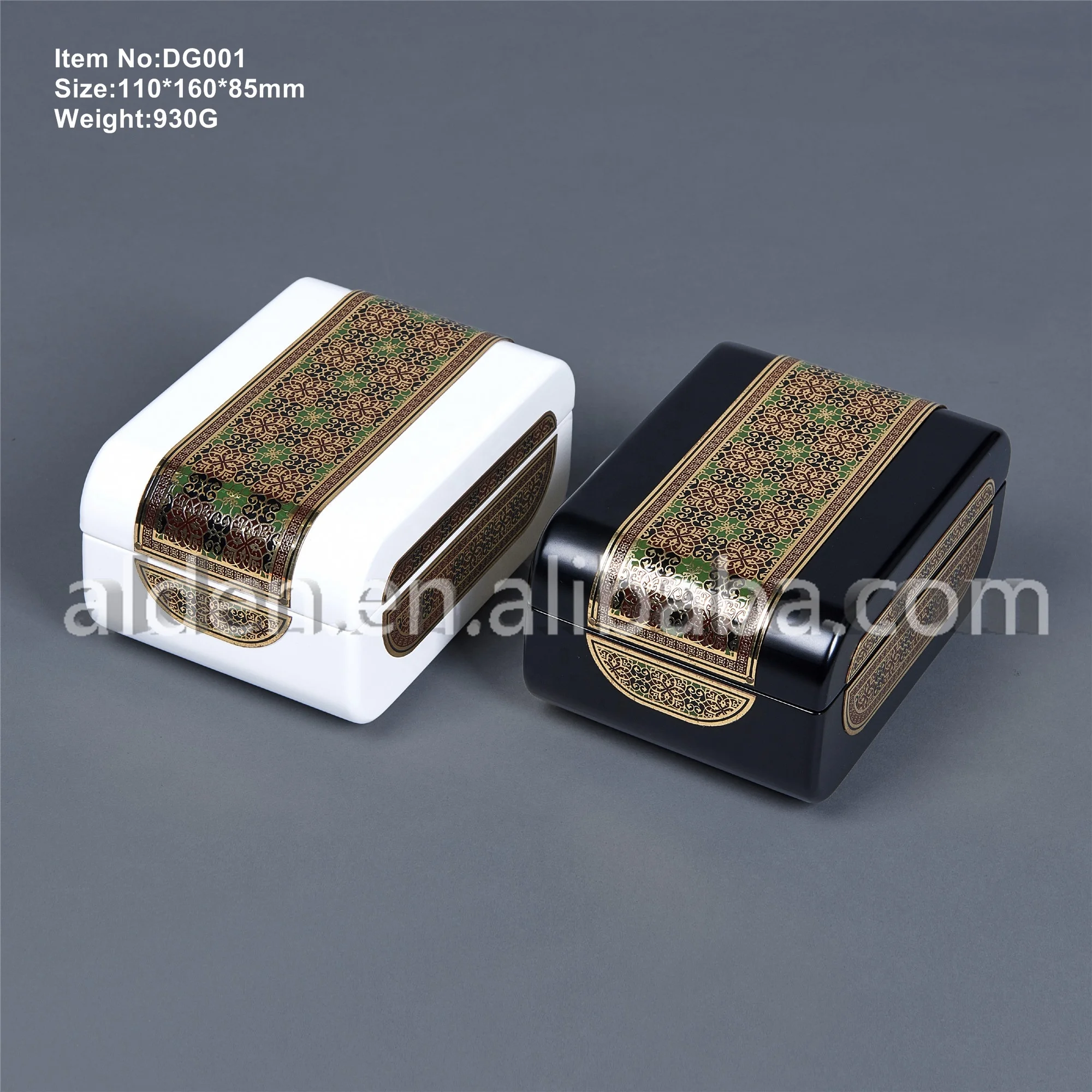 Caja de madera MDF de lujo para perfume, caja de almacenamiento de ...