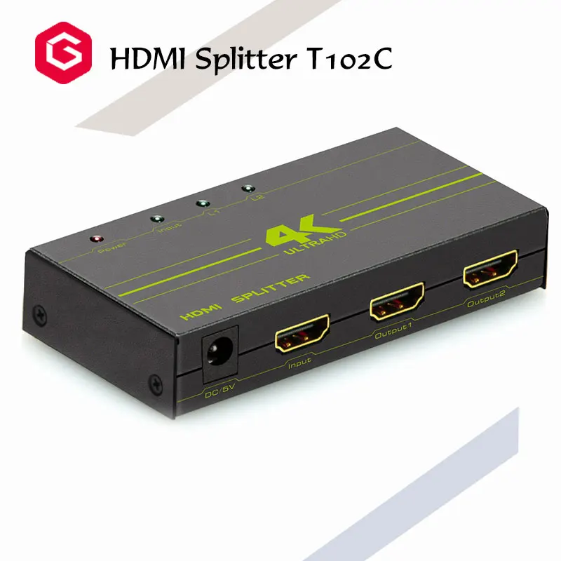 4k 1.4 Hdmi Splitter 1x2 Hdmi Splitter 1 In 2 Out Android Tv For ...