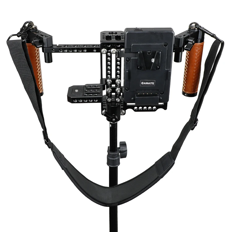 CAMVATE Camera Director's Monitor Cage Rig with Handle Grips & Neck Strap