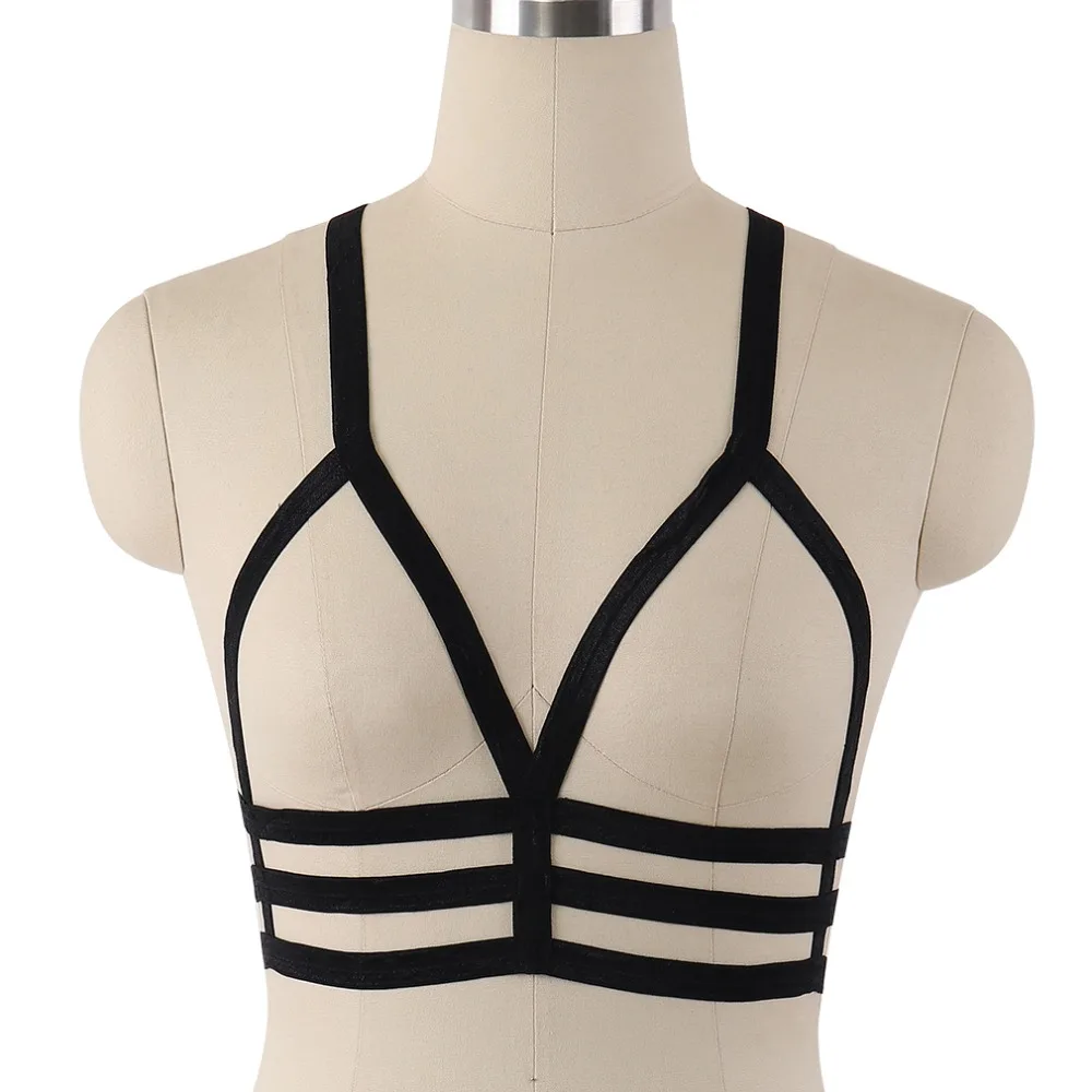 Bangdaerge Women Sexy Goth Lingerie Elastic Harness Bras O0198 - Buy ...