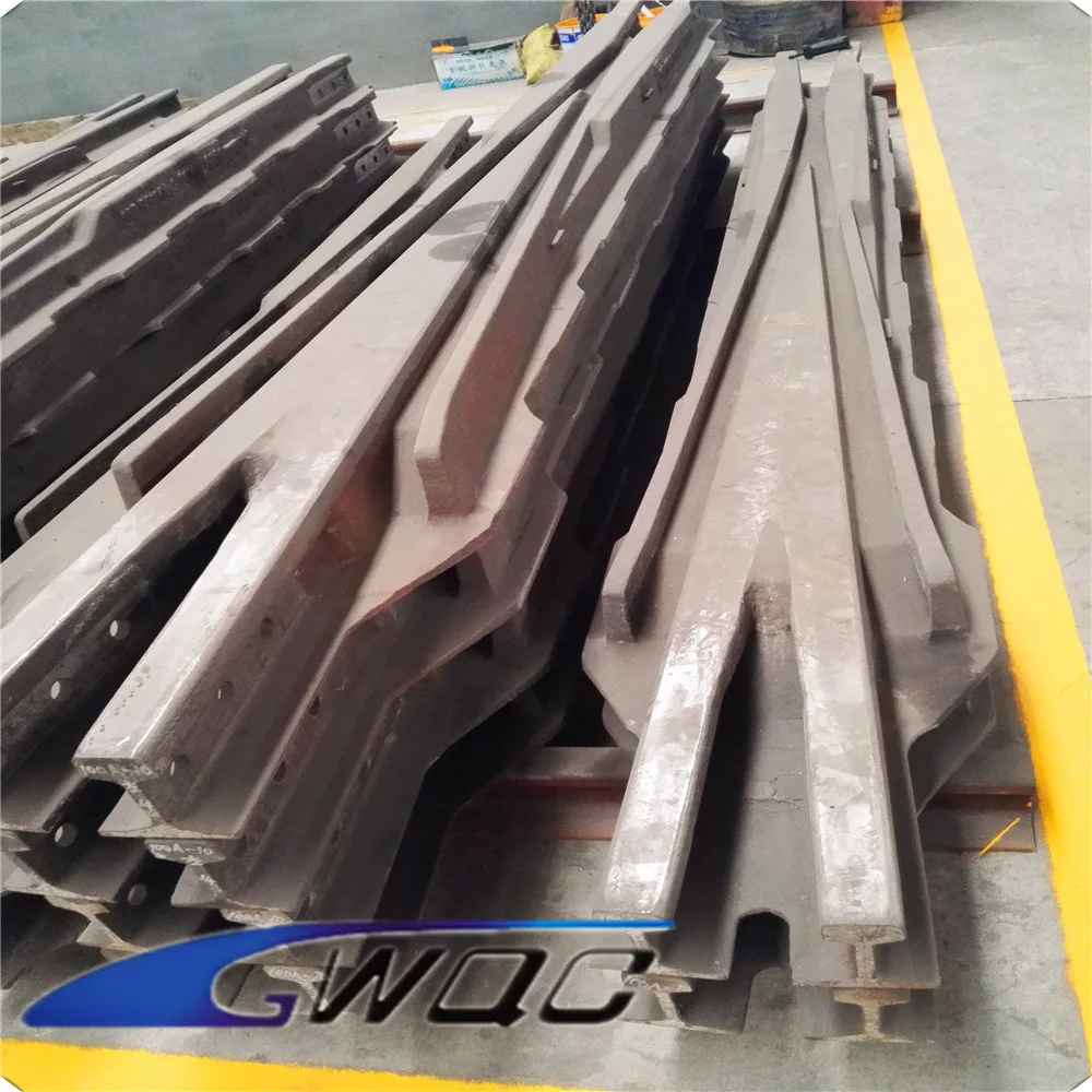 Customized 136RE #10 RBM Frog Railroad Turnout for Railways