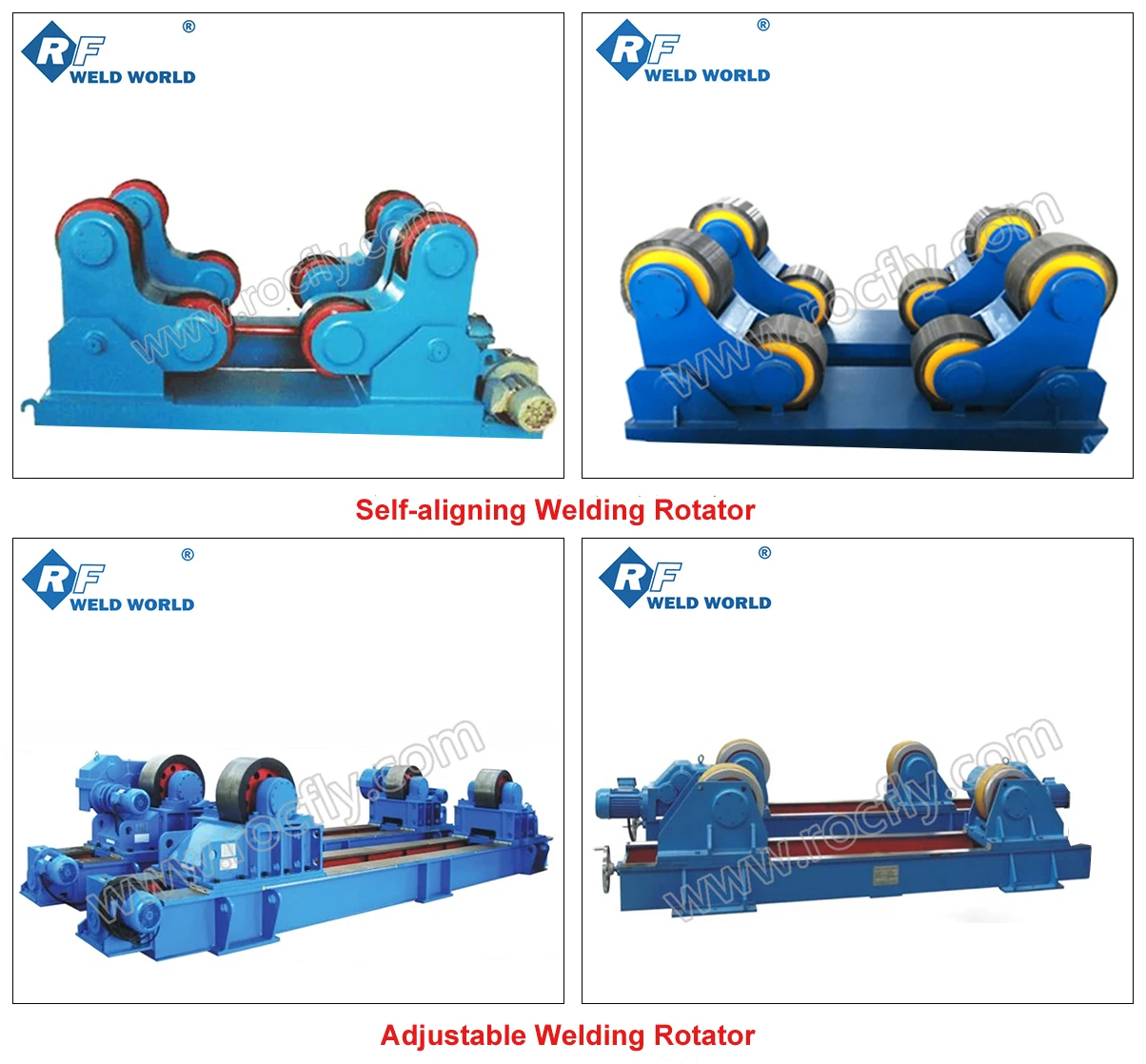 10t Self-adjustable Welding Rotators/auto Welding Roller For Hgz-10 ...