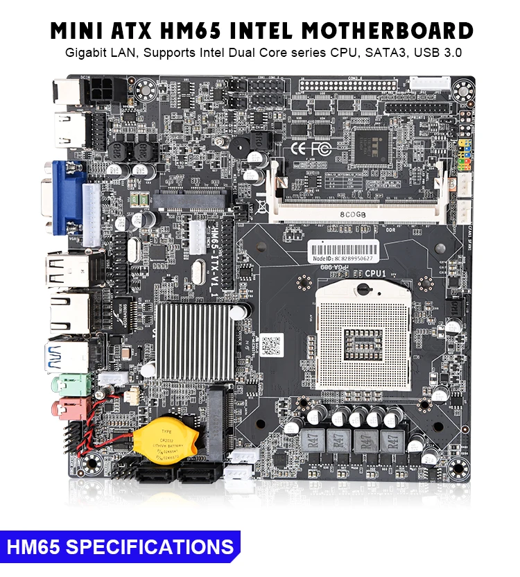 Hot Hatch Dapper Mini Itx Motherboard With Intel Hm77 Chipset Pga 989 ...