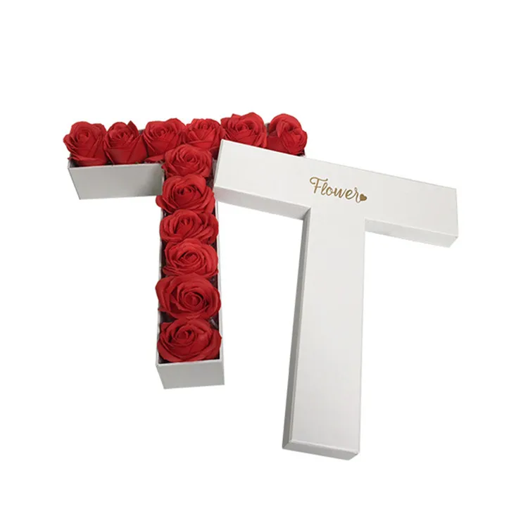 Wholesale Luxury Letter Flower Boxes for Roses - Custom Sizes