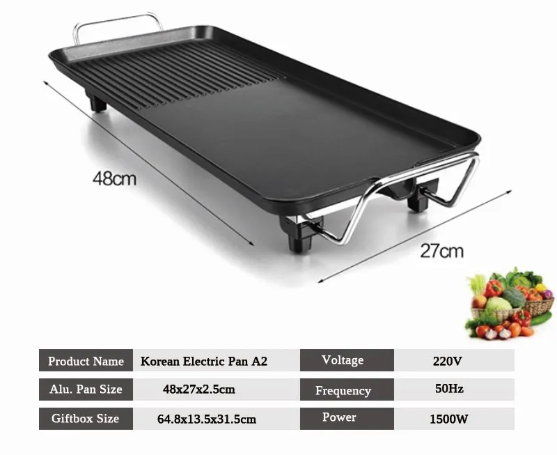 Electric Teppanyaki Grill Pan With Two Small Pot - Buy Commercial Grill ...