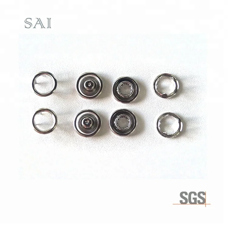 Custom Strong Prong Snap Button With 4 Parts - Buy 13mm Spring Snap ...