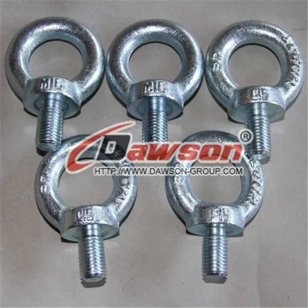 M20, M22, M24, M27, M30, M33, M36, M39 DIN580 Eye Bolts