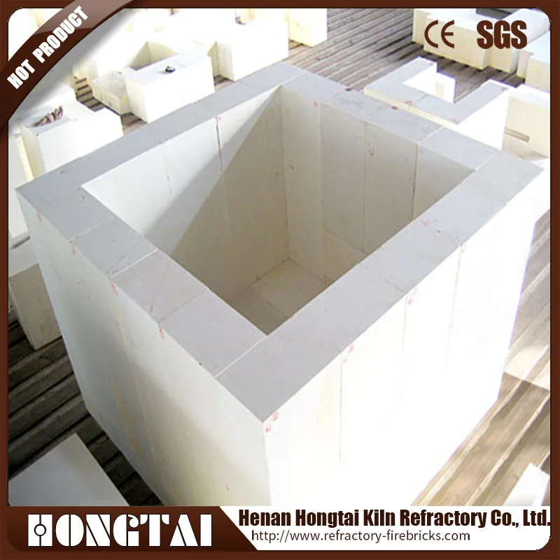 Fused Cast Azs Refractory Zirconia Block For Glass Furnace - Buy Fused ...