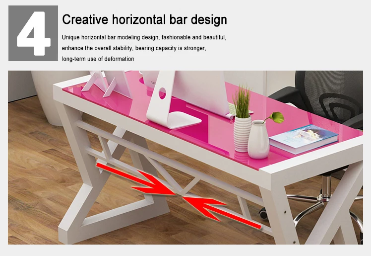 R2S Gaming Desk - Ergonomic PC Table with Adjustable Height