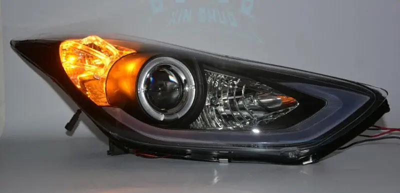 Angel Eyes LED Head Lights for Hyundai Avante I35 Elantra 2012-2013 ...