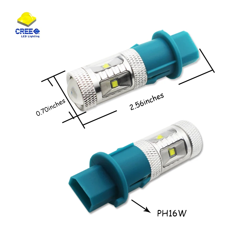 High Power White 30w Ph16w Auto Led Bulbs Lights For European Car ...