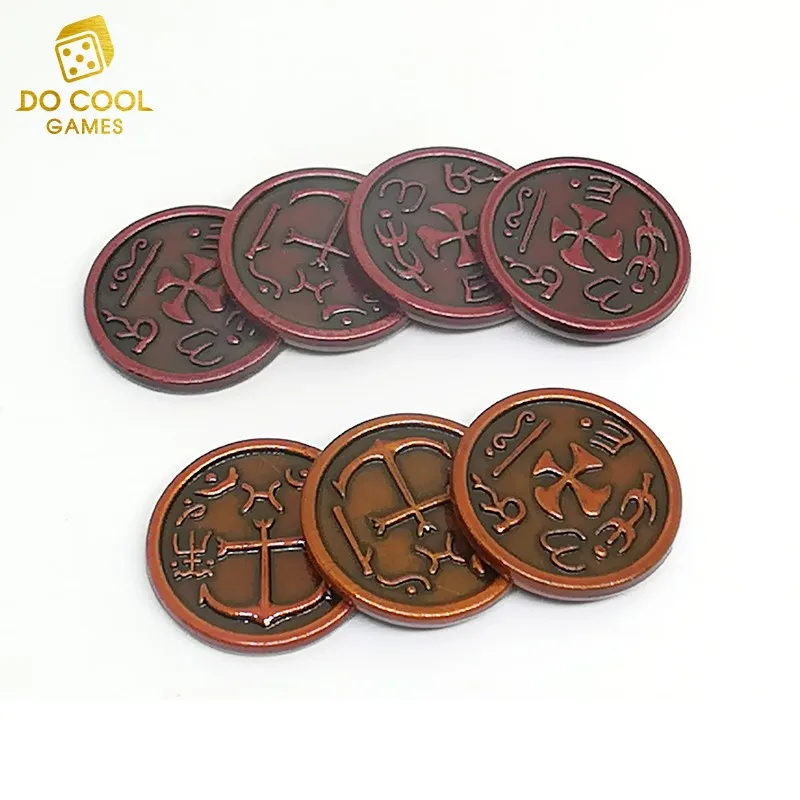 Custom Game Currencies - Metal Tokens for Board Games