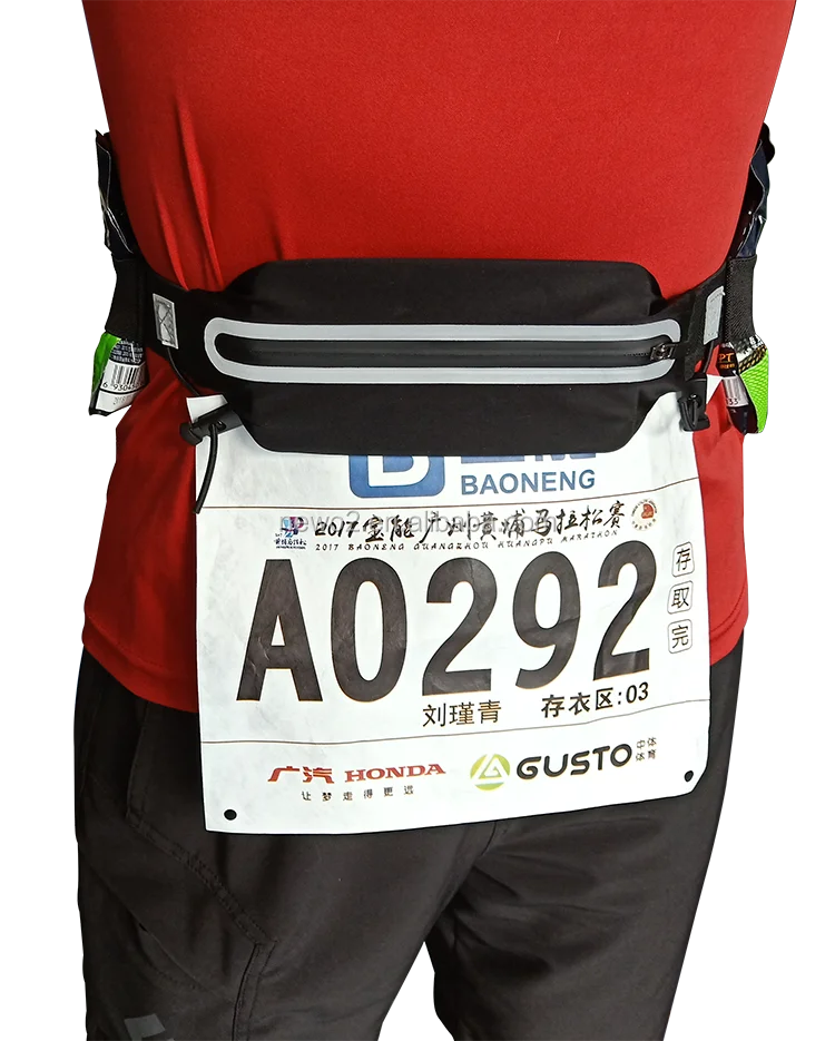 Custom Reflective Race Number Bibs Belt Triathlon - Buy Race Number ...