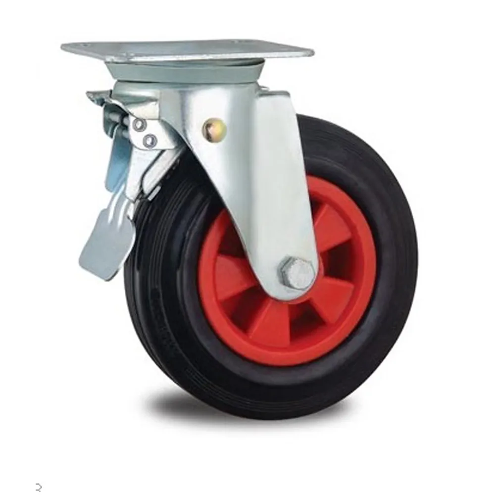 Ball Bearing PU Shopping Trolley Wheel - Durable & Smooth