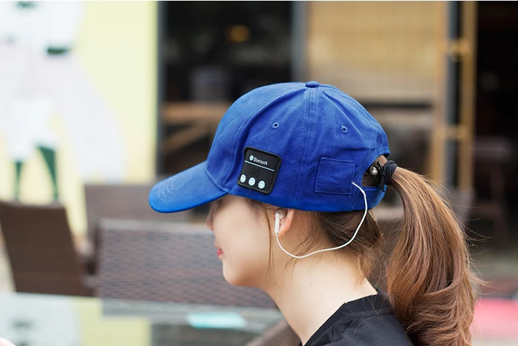 Outdoor Sport Wireless Music Hat Headphone Cap Earbuds Headset ...