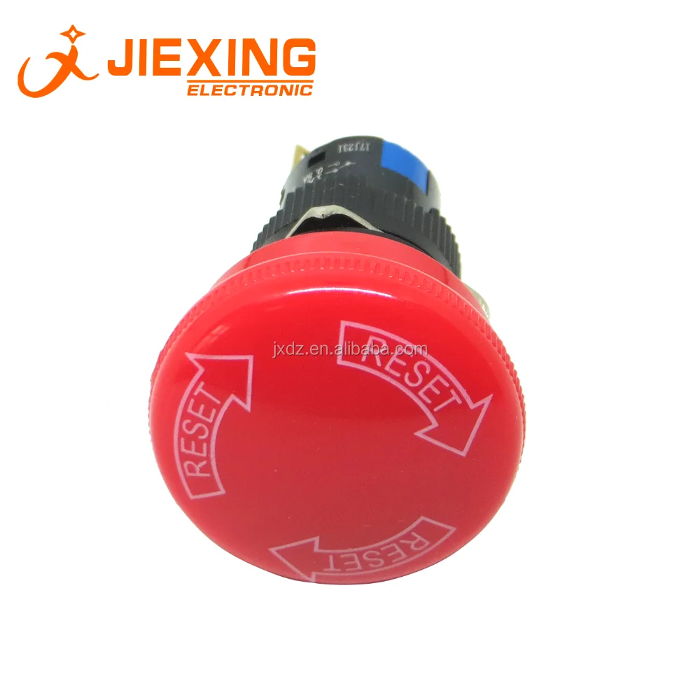 16mm Emergency Stop Push Button Switch JHK16-841R K16-811-N 3pin