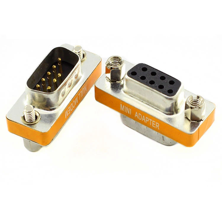 8 Ways DB9 Male to D-sub 9 Pin Female Serial Port Null Modem RS232 ...