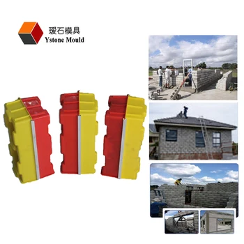 Plastic Concrete Interlock Blocks Molds Mould Hollow Bricks For Sale ...
