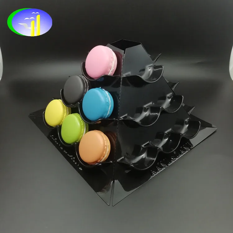 24 Pcs Macaron Clear Plastic Packaging Container Macaron Tower - Buy ...