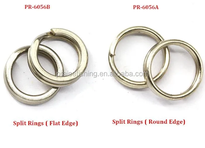 Stainless Steel Fishing Split O Rings Flat Fishing Swivel Knot Lure ...