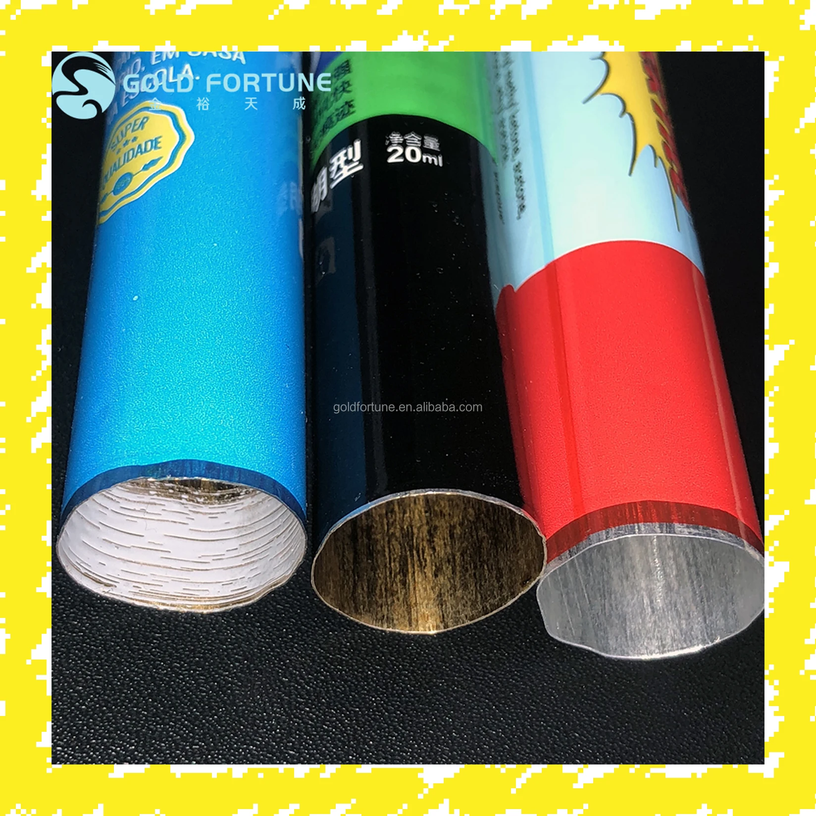 D16mm Mini Metal Tubes For Hand Cream Cosmetics Aluminum Tube Packaging ...