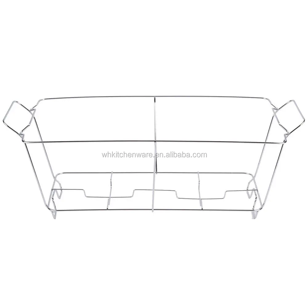 Chrome Folding & Foldable Wire Chafing Rack for Full Size Disposable Pans
