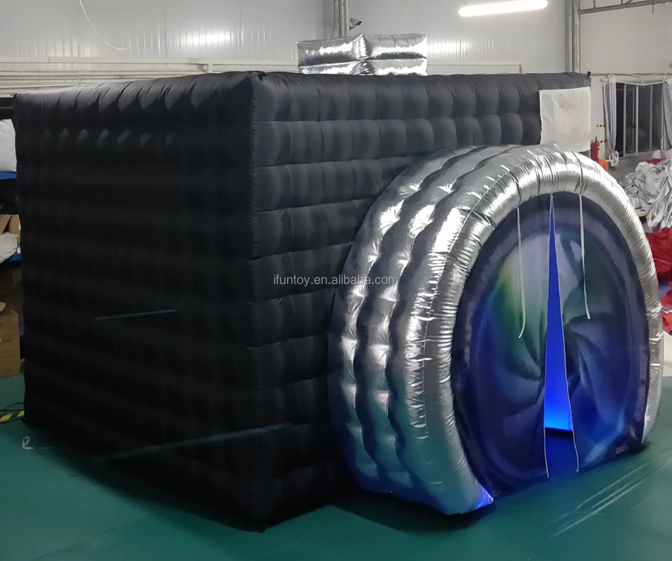 Portable Golden Inflatable Photo Booth Wall /led Curve Wall Inflatable ...