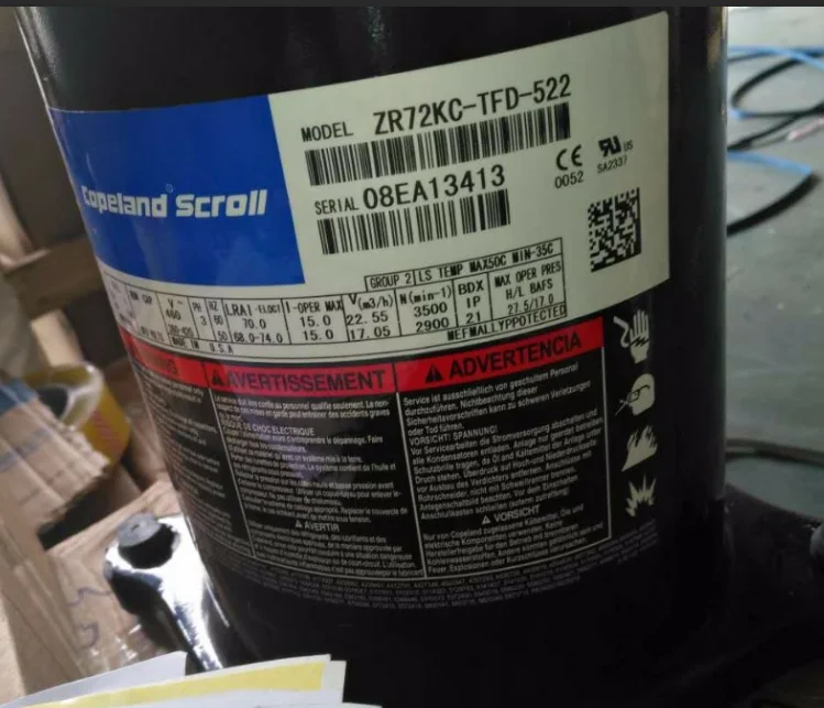 Zr72kce -tfd-522 Copeland Zr 72 Compressor - Buy Copeland Zr 72 ...