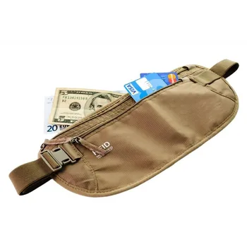 Security Money Bags Waist Pouch Waist Belt For Passport And Tickets ...