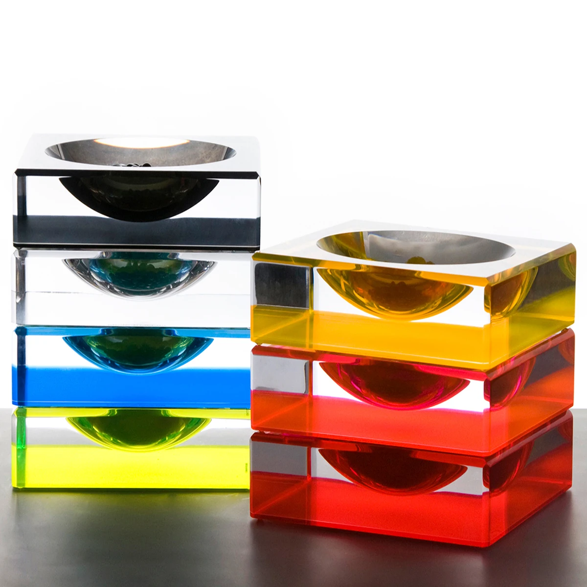Household Elegant Acrylic Solid Soap Dish Perspex Candy Bowl Lucite ...