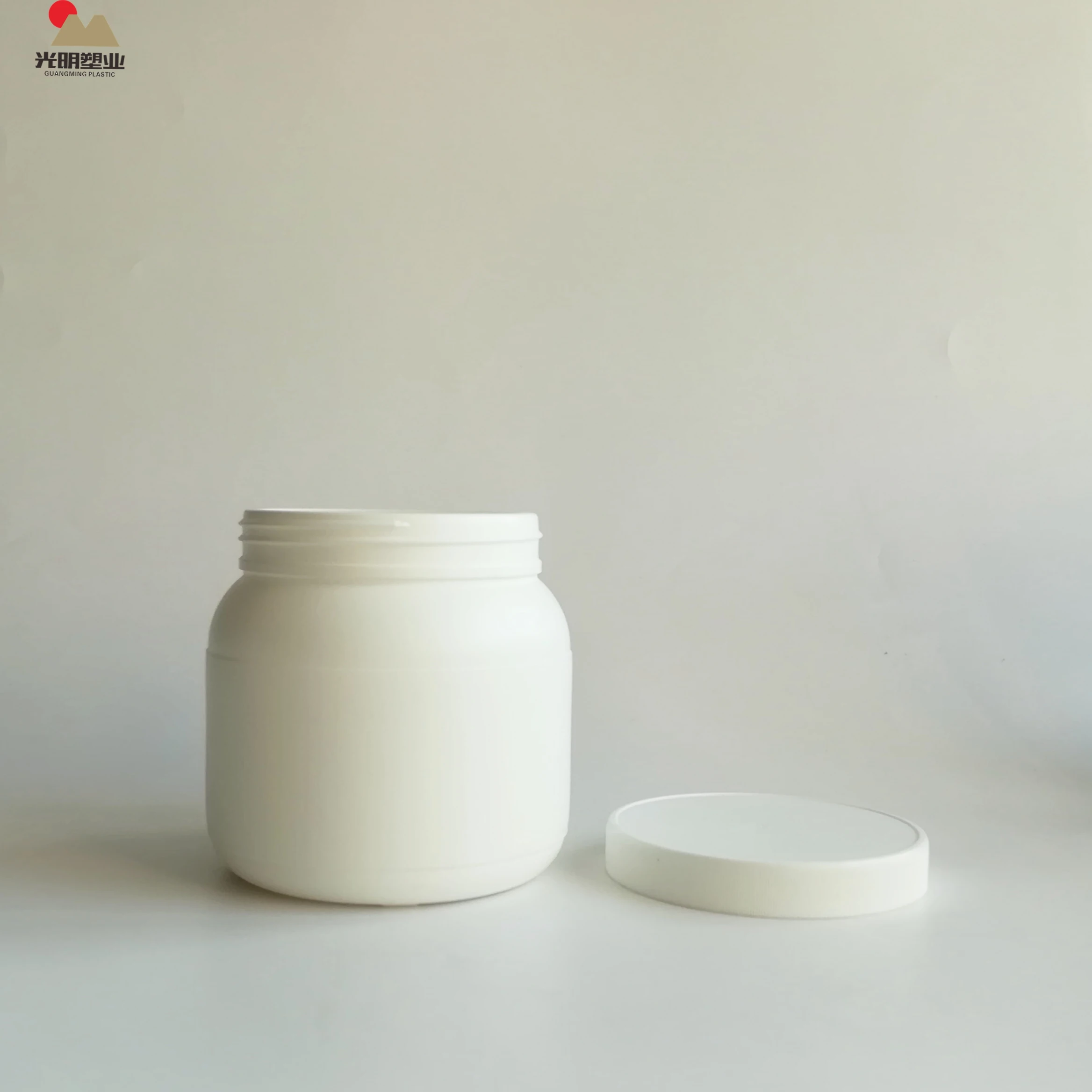 1000ml Food Garde White Round Hdpe Plastic Protein Powder Container ...