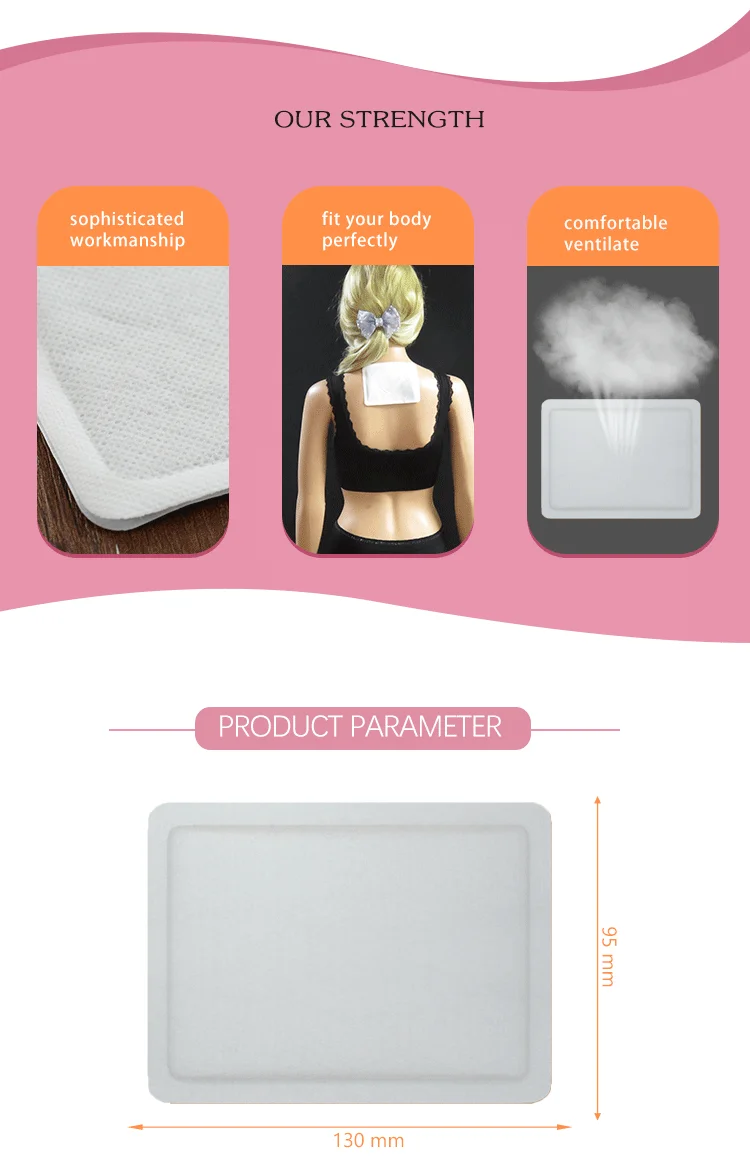 Custom Adhesive Self Heating Body Deep Heat Patches For Pain Heat ...
