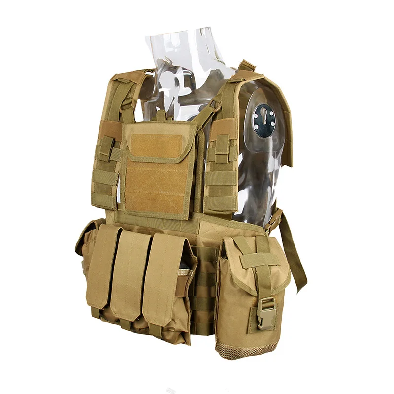 Camouflage Vest Tactical Molle System Vest Reinforced Plate Carrier ...