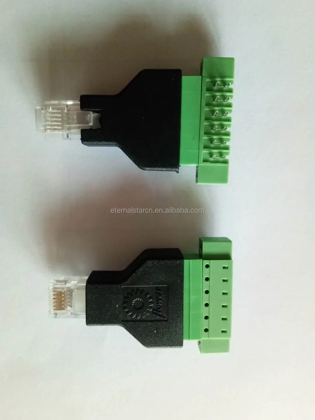 Ethernet RJ12 6P6C Screw Terminal Adapter - Fast Charging