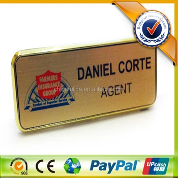 Epoxy Resin Domed Logo Plastic Reusable Name Badge - Buy Name Badge ...