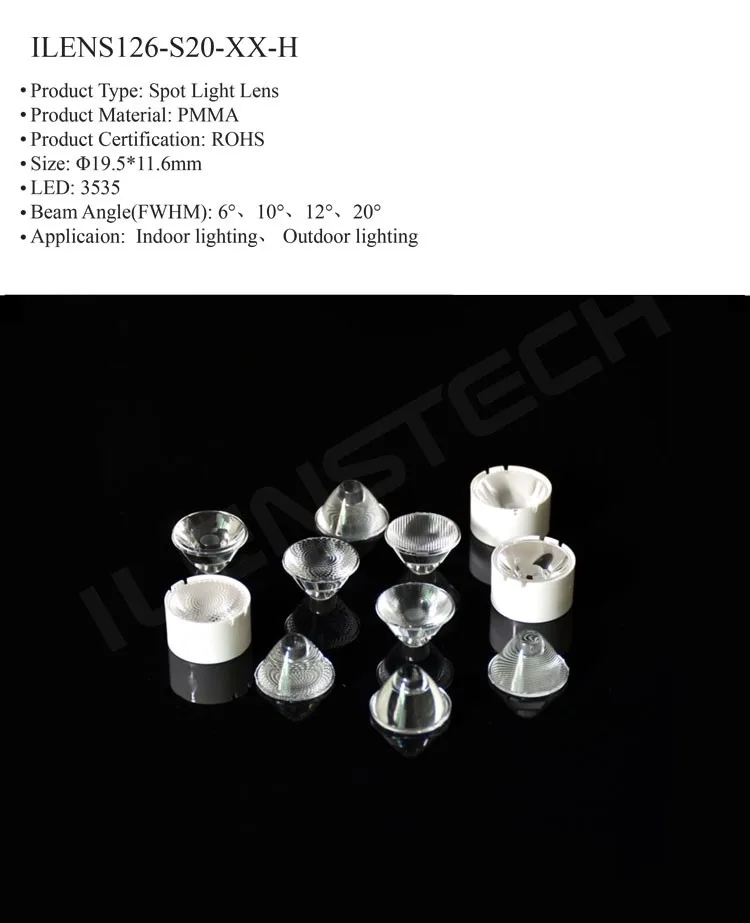 Led Spotlight Lens - 6 Degree Focusing Lens for Flashlight