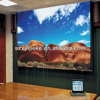 Electric Motorized 300 Inch Projection Screen For Video Projection ...