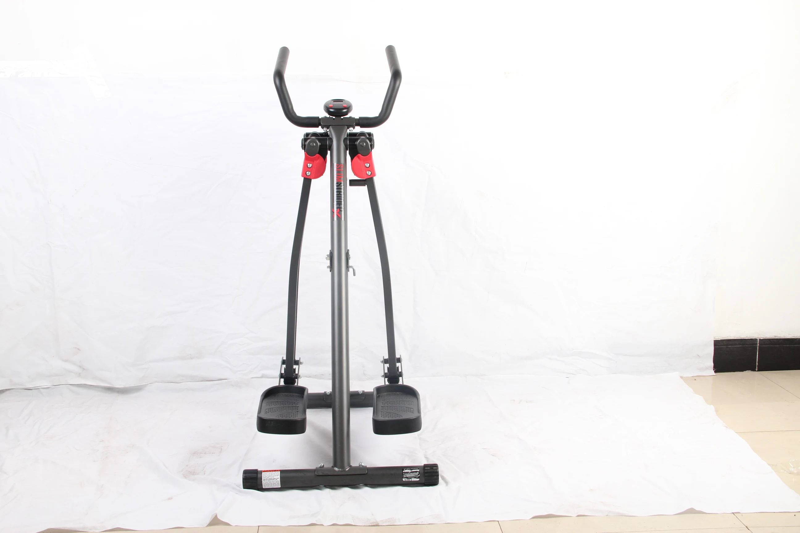 Dual Action Air Walker Elliptical Glider Fitness with Heart Pulse ...