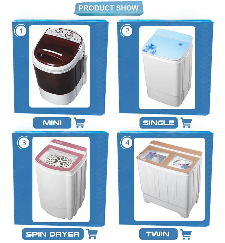 Oem/ Made In China /portable/single Tub/ Semi Automatic/mini Washing ...