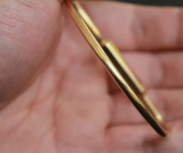 Letter D Shape Gold Durable Brass Screw Lock Clip Key Chain Holder Ring ...