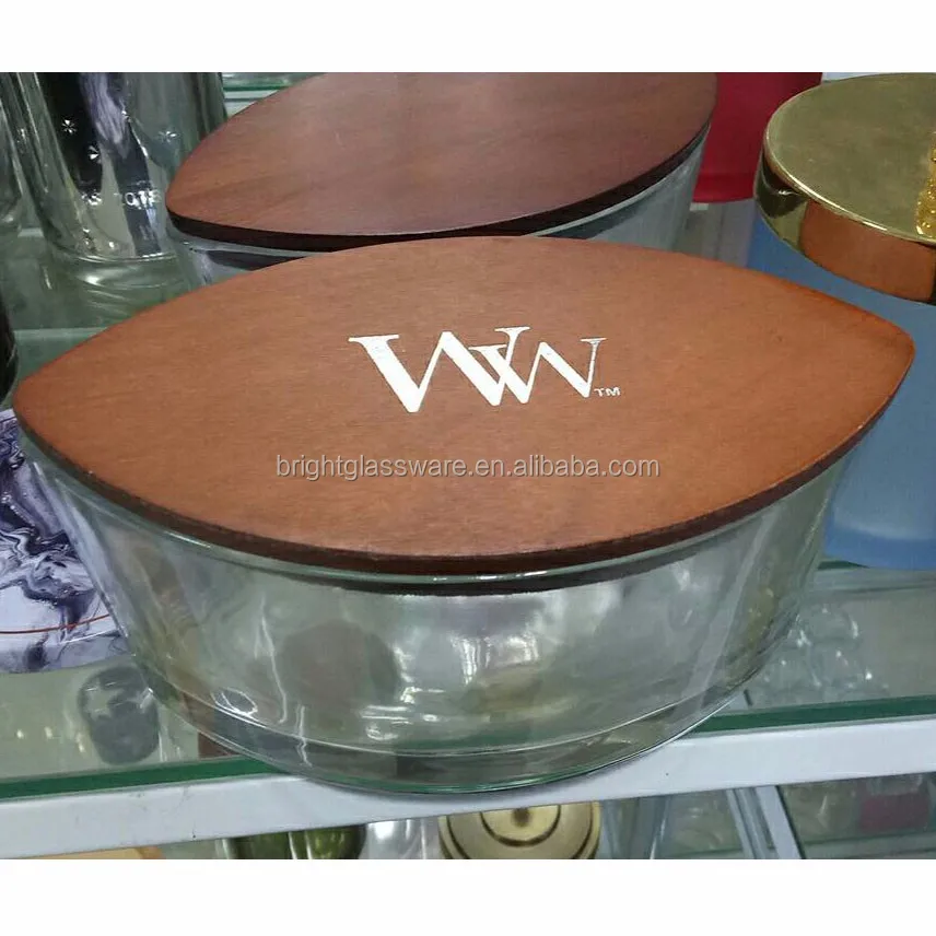 Luxury Woodwick Boat Shape Glass Candle Jar - Customizable