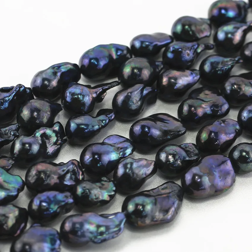 15x20mm Large Huge Fresh Water Real Nucleated Big Baroque Freshwater ...