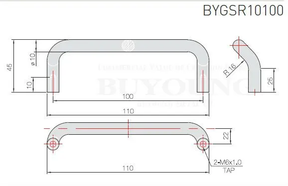 Round Bar Handle Bygsr10100 - Buy Round Bar Handle,Round Bar Door ...