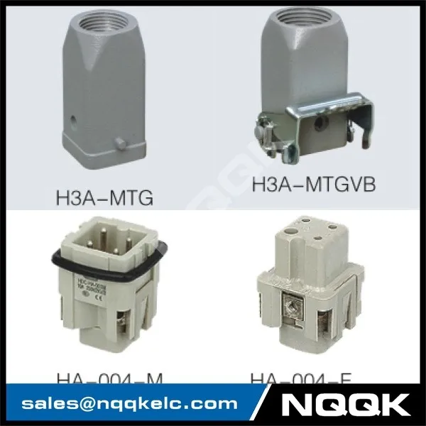 HDC-HA-004-01D Heavy Industrial Connectors - 10A, IP65