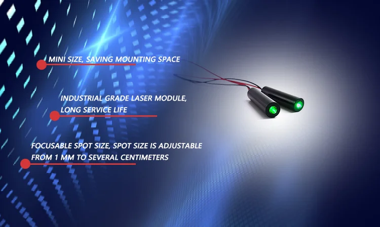 High Quality Class Iiia D8mm 520nm 5mw Green Laser Dot Diode Module ...
