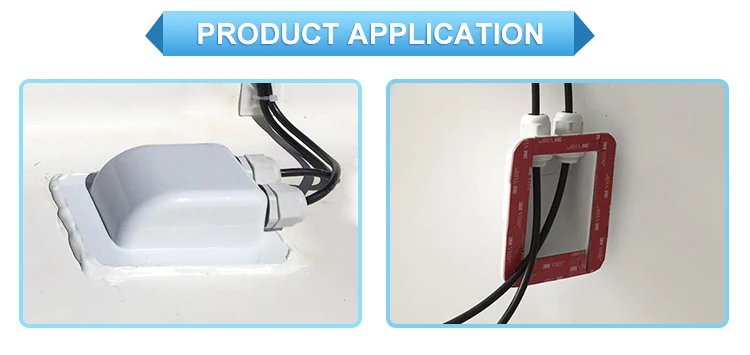 Weatherproof Cable Entry Housing Mount Abs Solar Double Cable Entry Box ...