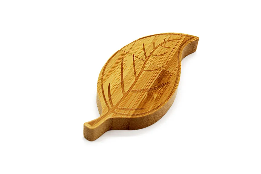 Wooden Leaf Usb Flash Drive 4GB Leaves Memory Stick 16GB Pendrive 32GB ...