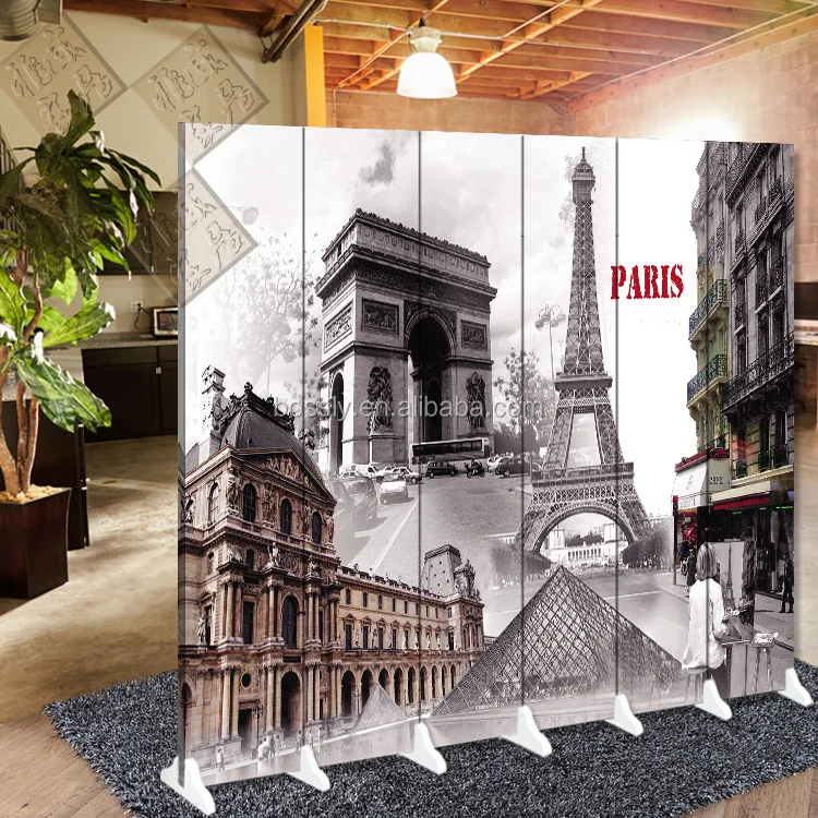 Customized Foldable Screen Double-sided Canvas Partition - Buy Canvas ...