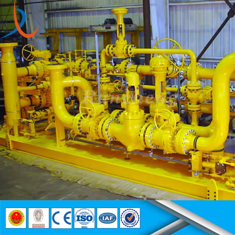 Skid-mounted Natural Gas Pressure Metering And Regulating Station For ...