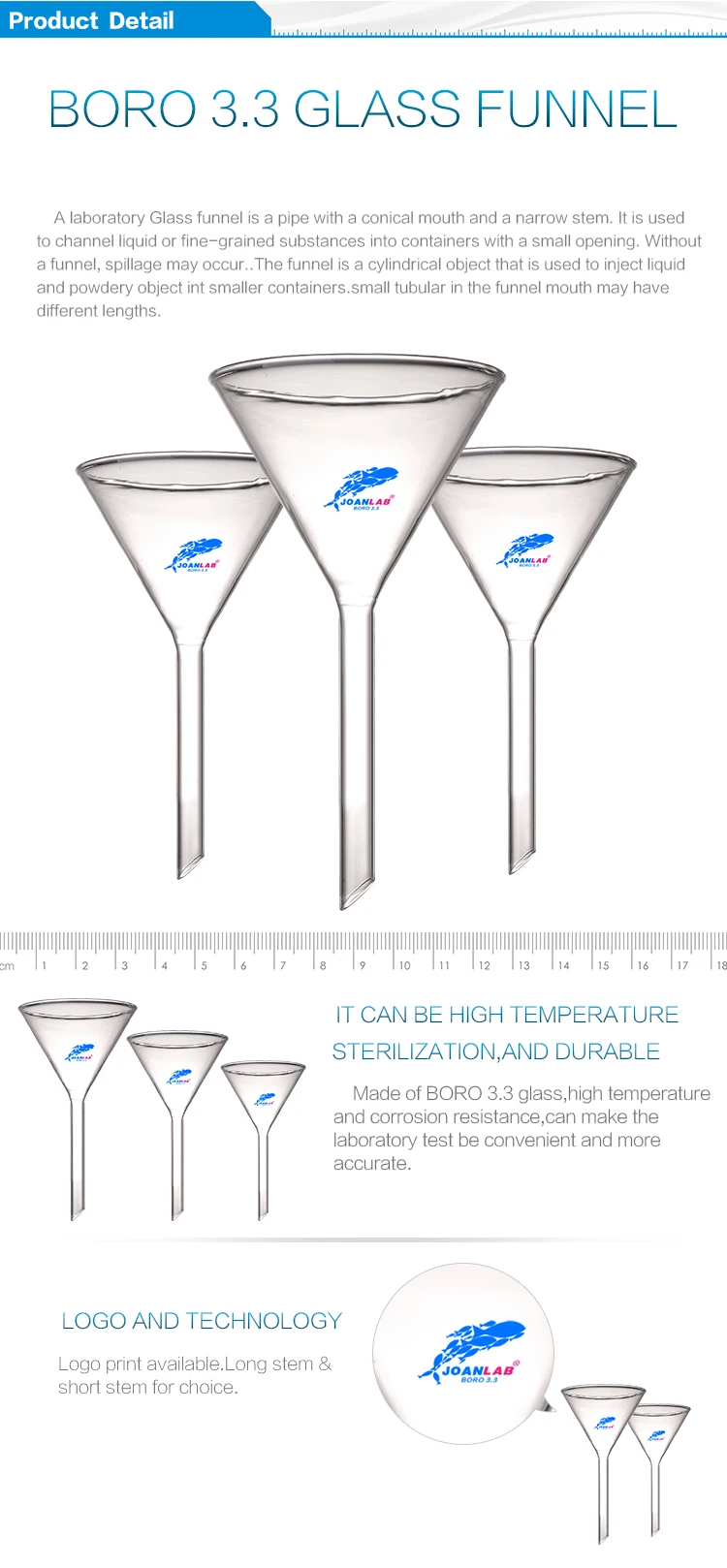 Joan Wholesale Glass Filter Funnel For Laboratory Use - Buy Glass ...